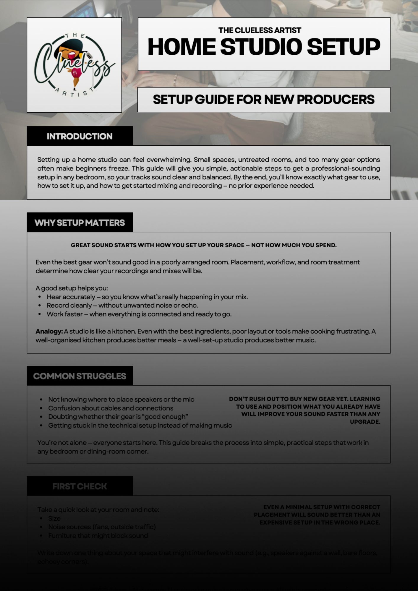 The Clueless Artist: Home Studio Setup - Emma Diva — Session Vocalist ...